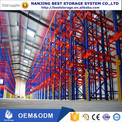 China warehouse storage drive in pallet racking system ISO9001 and CE certificated for sale