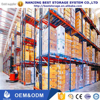 China High quality steel Q235B RAL color warehouse heavy duty pallet racking system for sale