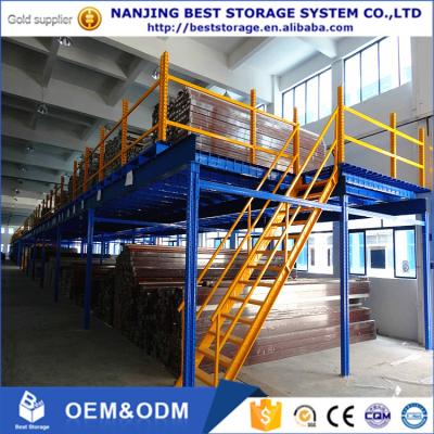 China Customer make free design top quality ISO CE certificate warehouse mezzanine racking floor for sale