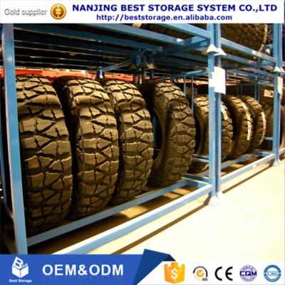 China Easy installed good quality customer free design stackable truck tire rack tyre rack for sale for sale