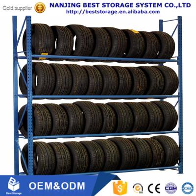 China High quality steel RAL color system free design powder coated storage tyre rack tire rack for sale
