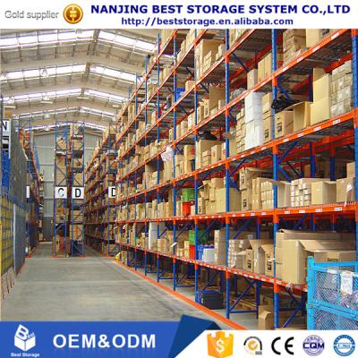 China 1 ton-4 Tons Warehouse Storage Shelves Pallet Rack Shelving Strong Frame for sale