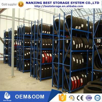 China Easy install competitive price high quality steel tyre rack tire rack for warehouse storage for sale