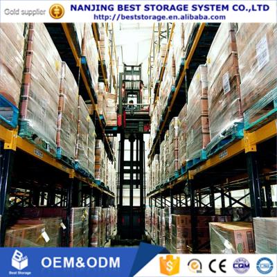 China Top quality steel Q235B China factory very competitive price very narrow aisle heavy duty pallet rack system for sale