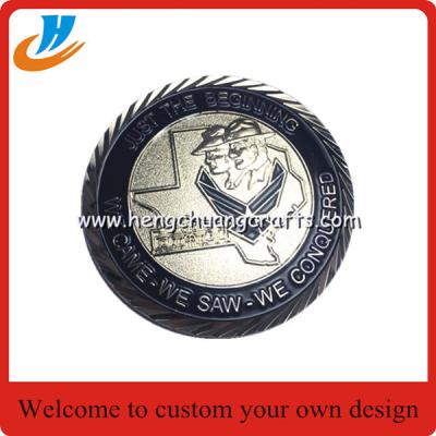 China Die casting metal coins,challenge coin with 60mm design souvenir coins for sale