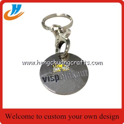 China 40-50mm Both side metal key chain/key ring with custom logo design/hard enamel process for sale