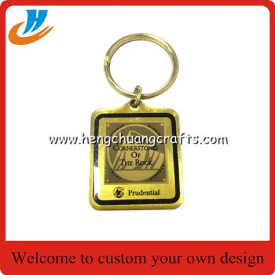 China 40-50mm Both side metal key chain/key ring with custom logo design/hard enamel process for sale