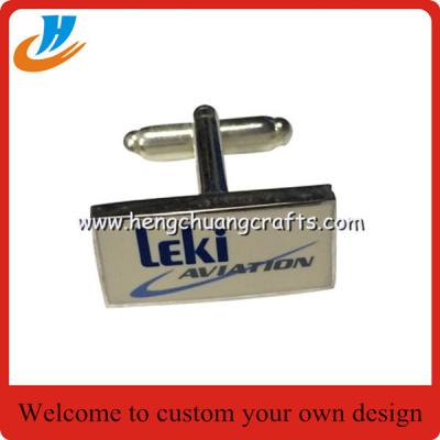 China Flag cufflinks with custom logo design  soft enamel cufflinks wholesale for sale