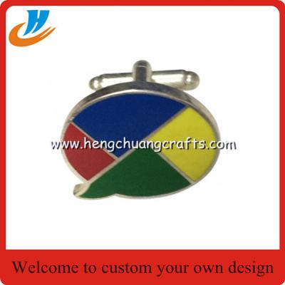 China Google+ cufflinks,custom wholesale your own design high quality metal cufflinks for sale