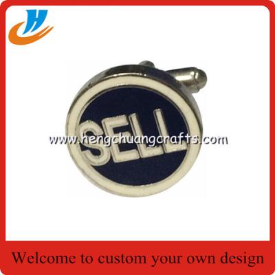 China Pure color imitation enamel cufflink for mens shirts, initials cufflink,Custom Made Design Logo Cufflink Manufacturer for sale