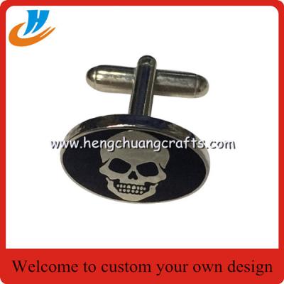 China Simplicity rectangular black cufflinks factory custom wholesale cufflinks for man for sale