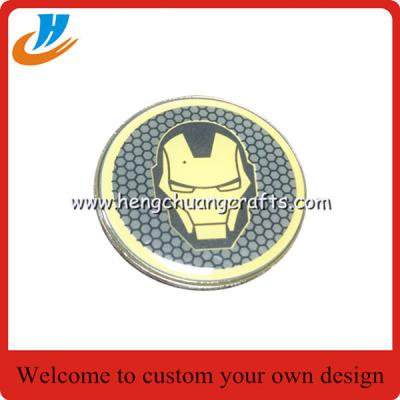 China Custom customer 's design Captain America lapel pin print process with epoxy for sale