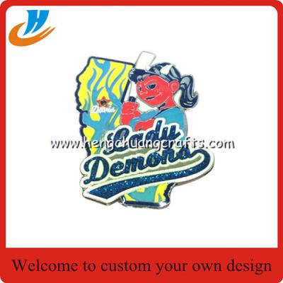 China Lapel pin custom,soft enamel pin with epoxy Pantone color choose for sale