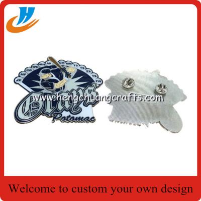 China Custom simple designs and colors baseball badges/soft enamel baseball pins for sale