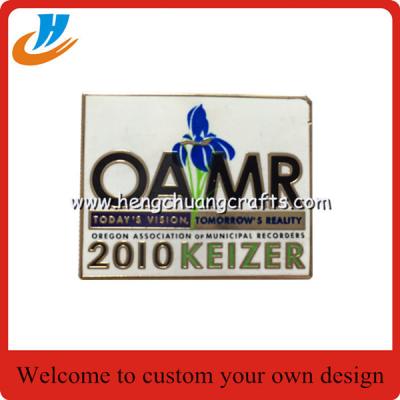 China Luggage buckle badge bag buckle pin custom, soft enamel with custom for sale