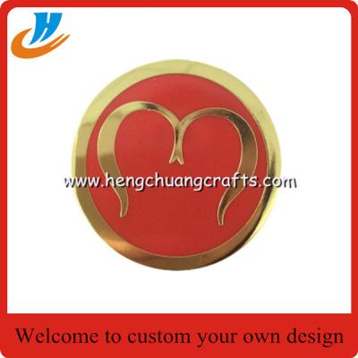 China Custom Luggage buckle badge,enamel pin badge with gold plated for sale