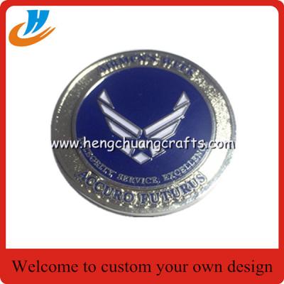 China Custom wholesale coins, metal coins with different design and plated for sale