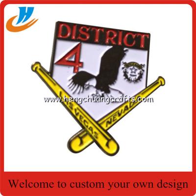 China China badge pin factory specialized in metal baseball pin badge with custom design for sale