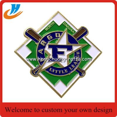 China High quality baseball lapel pin custom from China metal pin supplier for sale