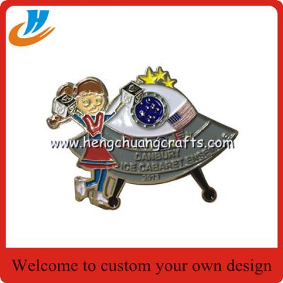 China New product soft enamel flower lapel pin custom zinc alloy lapel pin custom for sale
