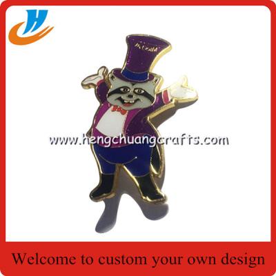 China Sticker badge pin,camera shape metal pin badge with enamel silver plated for sale