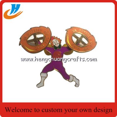 China Custom phone shape badge,metal pin with hard enamel process high quality for sale