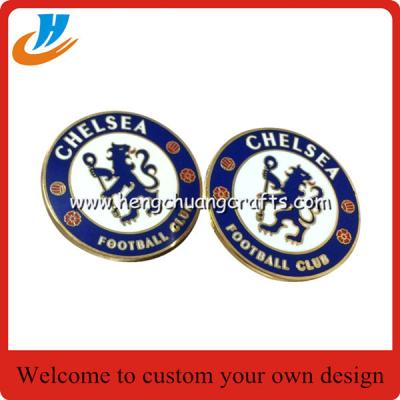 China 25mm No mold fee custom Metal Enamel Badges/Football Pin Badges/Football Stadium Pin Badge for sale