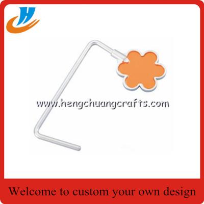 China Custom epoxy bag hanger hook,bag holder with print your own logo for sale