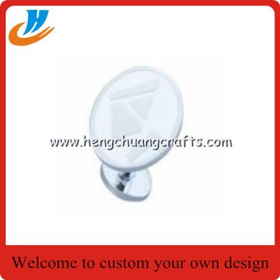 China Custom cufflinks/cufflink's box with logo,brass metal cuff links print logo for sale