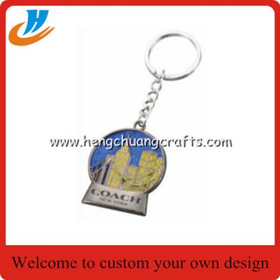 China Custom apple keychain,any logo keychain with laser or print logo for sale
