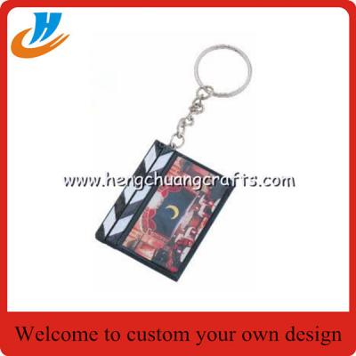 China Custom apple keychain,any logo keychain with laser or print logo for sale