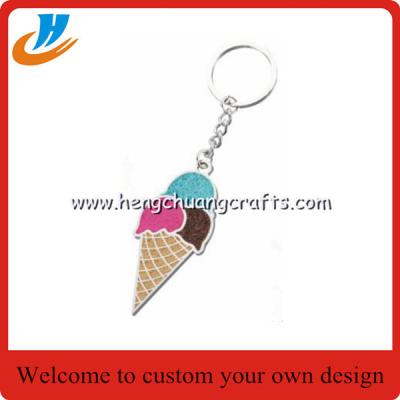 China Soft enamel metal keychain,flower metal gift keychain with key chains design for sale