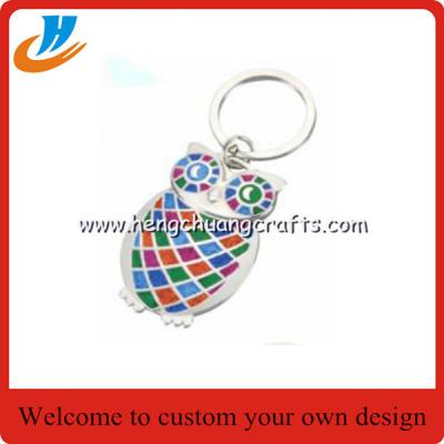 China Custom apple keychain,any logo keychain with laser or print logo for sale