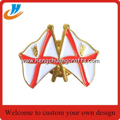 China Apple shape metal badge,Apple lapel pin with button high quality wholesale for sale