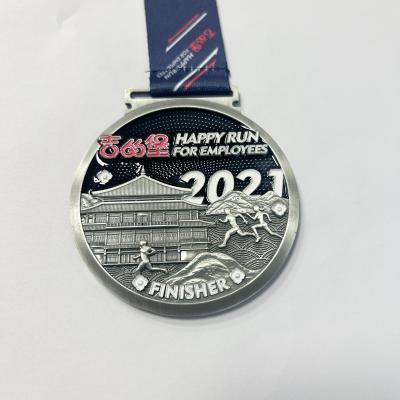 China Football metal medals,ribbon medal metal with design factory cheap custom for sale