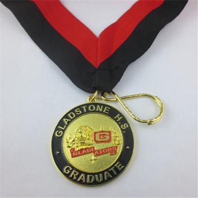 China Award metal medals,soft enamel medals,Custom color zinc alloy medal for sale