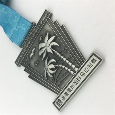China Hainan International Marathon,Custom running award medals for sale