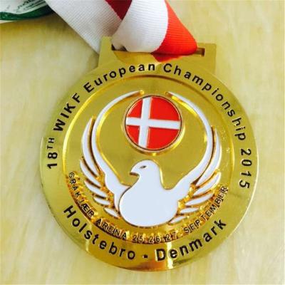China Hosltebro Demark  18 th wikf European champlionship souvenir medals for sale