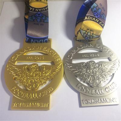 China Gold medals,zinc alloy casting for Canadlan eagles football club tournament for sale