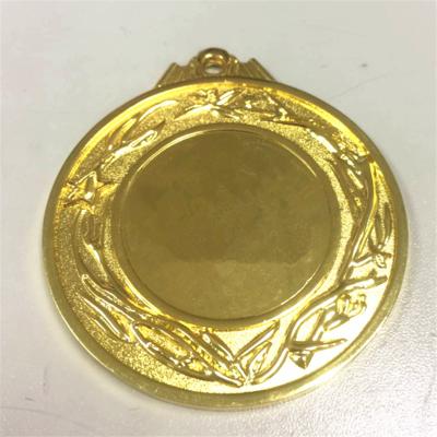 China 60mm metal medals, casting medals blank gold medals with custom logo print for sale