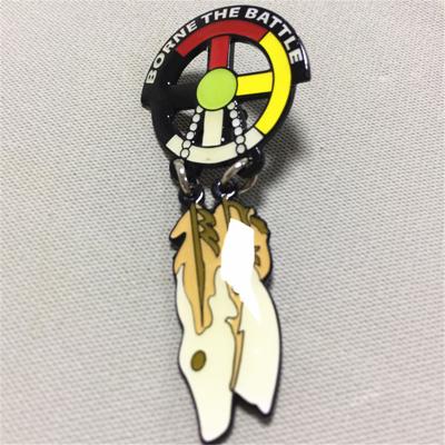 China Metal Souvenir Pin Badge with Custom 2D/3D Logos Badge for sale