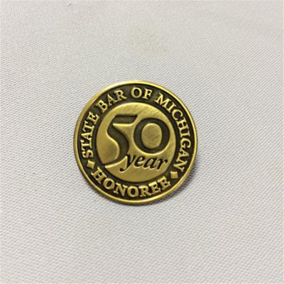China Antique brass pins,50th anniversary custom antique brass metal pins lapel for sale