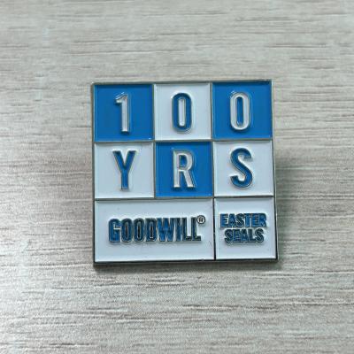 China Goodwill Easter Seals 100 YRS Commemorative Enamel Pin, 100th Anniversary Collectible Lapel Pin for Charity Supporters for sale