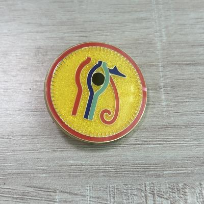 China Malaysian Cultural Jawi Script Collectible Pin – Multicolor Glitter Enamel Lapel Pin for Heritage Advocac for sale