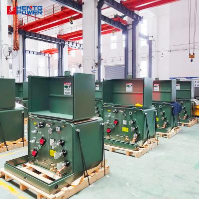 China Copper Winding Oil Immersed Distribution Transformer 1 Phase Pad Mounted Cabinet Design for sale