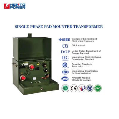 China Step Down Single Phase Transformer 167kVA 250kVA 500kVA Pad Mounted IP55 Protection for sale