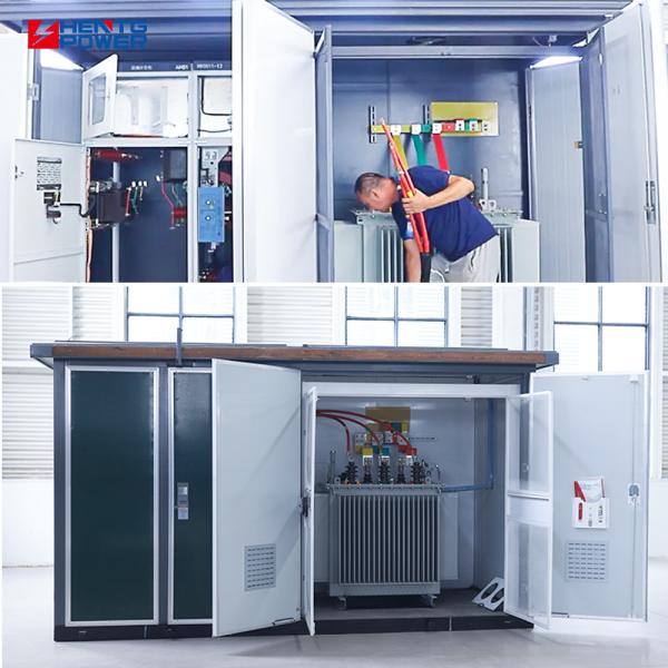 Quality 3 Phase Compact Substation Transformer Step Down Voltage Transformer Tamper for sale