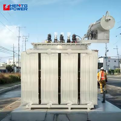 China 2500KVA 3150KVA Step Down Oil Immersed Distribution Transformer 11KV 33KV Three Phase Power Transformer for sale