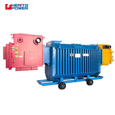 China HENTG POWER KBSGZY 10kV Input 4000kVA Explosion-Proof Dry-Type Mining Transformer Cooper Core for sale