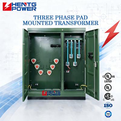 China 315kVA Pad Mounted Transformer 12.47kV to 480V Three Phase DOE & ANSI Certified for sale
